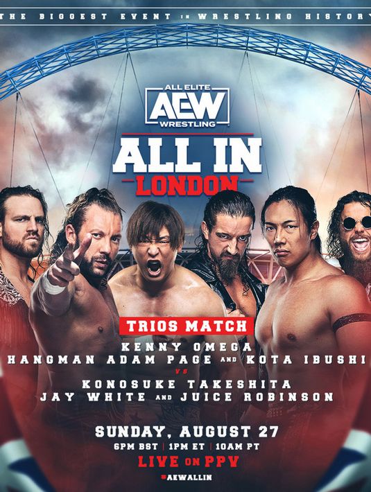 Heute Abend ab 18:00 Uhr im Live-Ticker: AEW All In 2023 – Elf Matches bestätigt! | wrestling ...